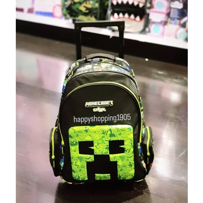 Jual SMIGGLE Minecraft Trolley Backpack LIMITED EDITION, Smiggle Troli ...