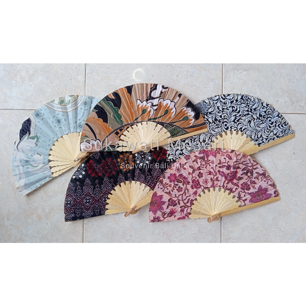 Jual Hand Fan Kipas Tangan Motif Batik Khas Bali Ukuran Sedang | Shopee ...