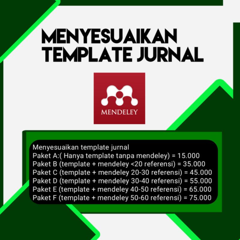 Jual Menyesuaikan Template Jurnal + Mendeley | Shopee Indonesia