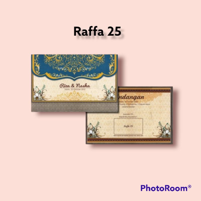 Jual Raffa 25 Blangko Undangan Nikah Ultah Khitan | Shopee Indonesia