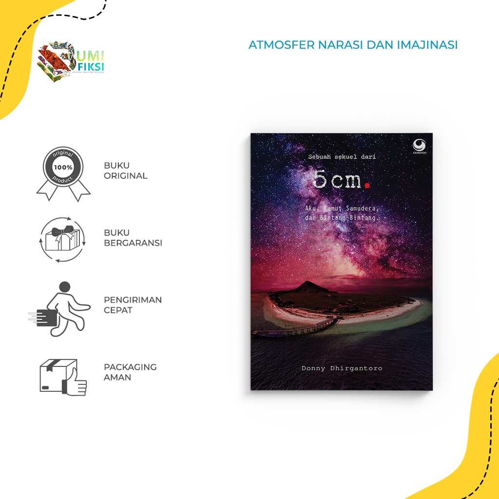 Jual Buku Novel - 5 CM (Cover 2024) - Donny Dhirgantoro - Grasindo - Bumifiksi | Shopee Indonesia