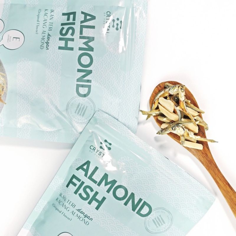 Jual Crystal of the Sea - Almond Fish Snack / Ikan Teri Jengki Kacang ...