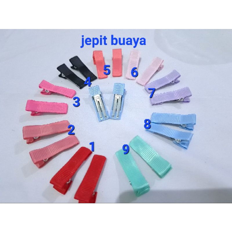 Jual Bebas pilih warna!! Bahan jepit lapis pita grosgrain model jepit ...