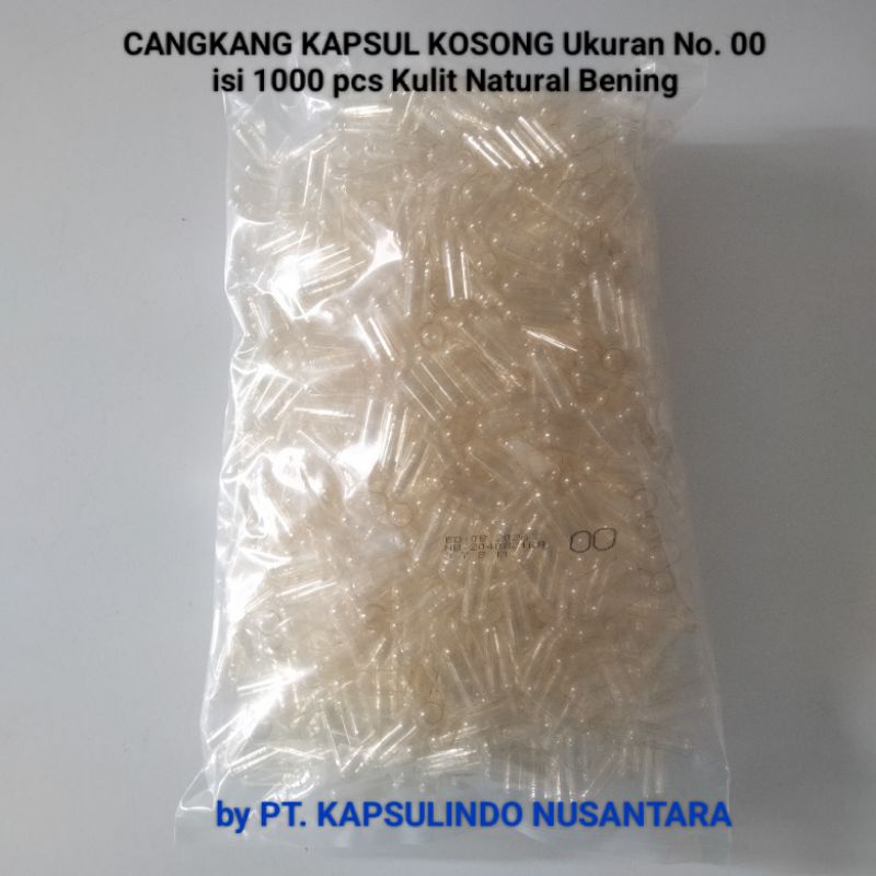 Jual Cangkang Kapsul Kosong ukuran no. 00 Bening Natural isi 1000pcs | Shopee Indonesia