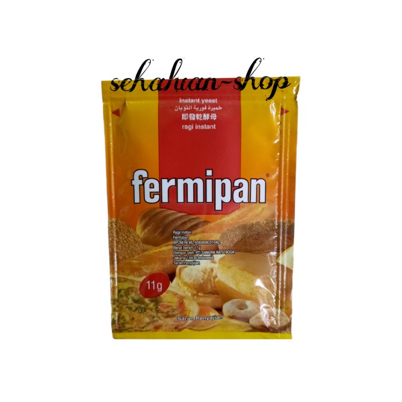Jual Fermipan - Ragi Instan - Ragi Roti 11gr - Fermipan Sachet | Shopee ...