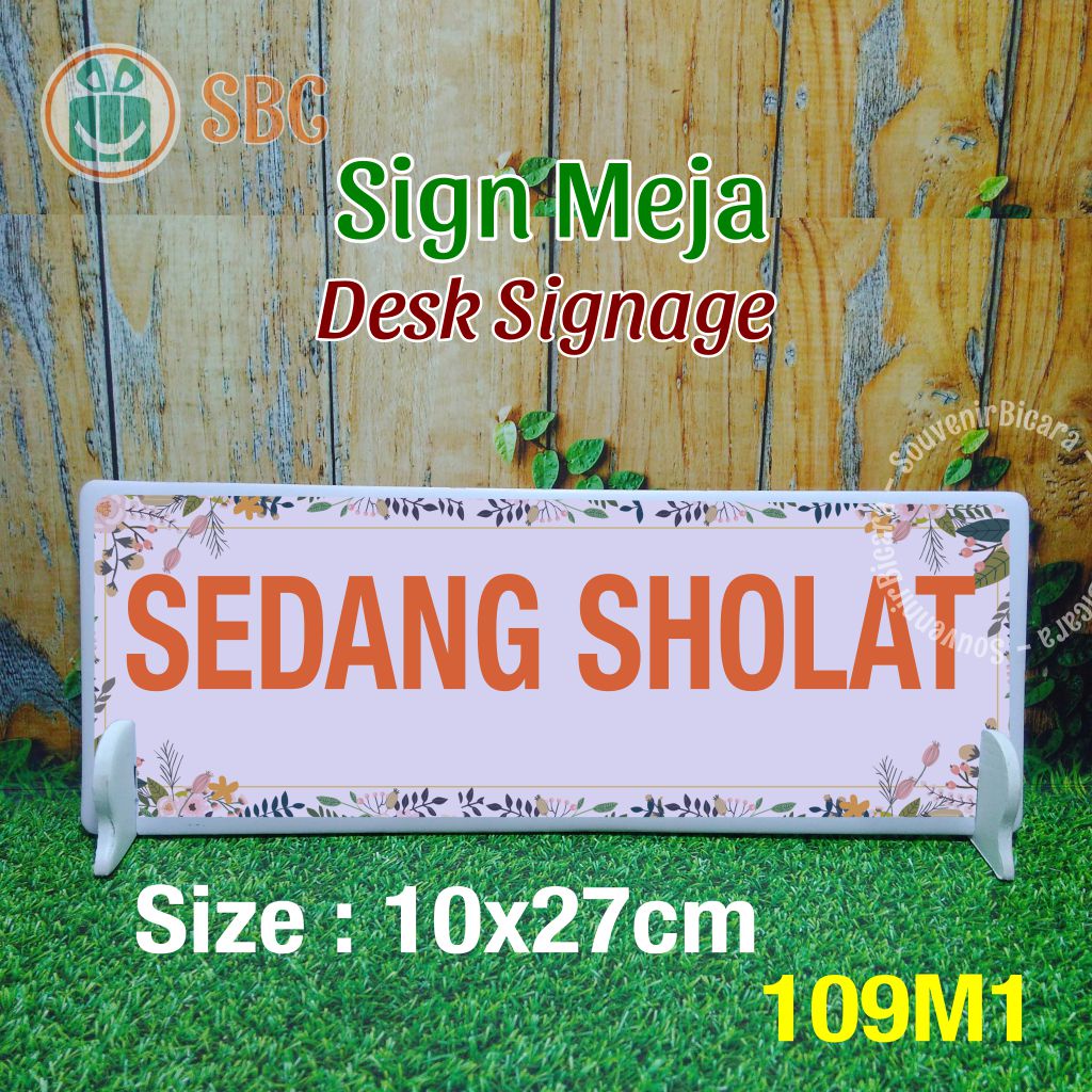 Jual SEDANG SHOLAT Table Sign Penanda Meja Desk Sign 10x27cm Bisa ...