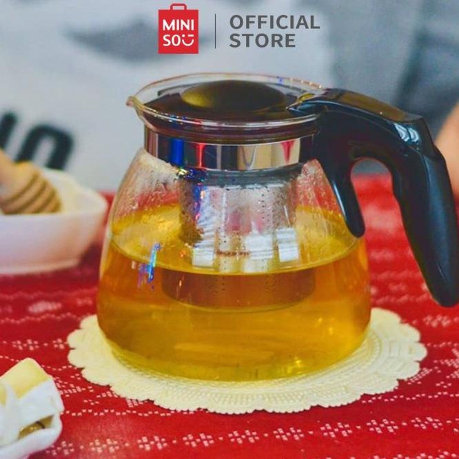 Jual Hbh-072 Miniso Official Teko Teh/Kopi Dengan Saringan/Tempat Teh ...