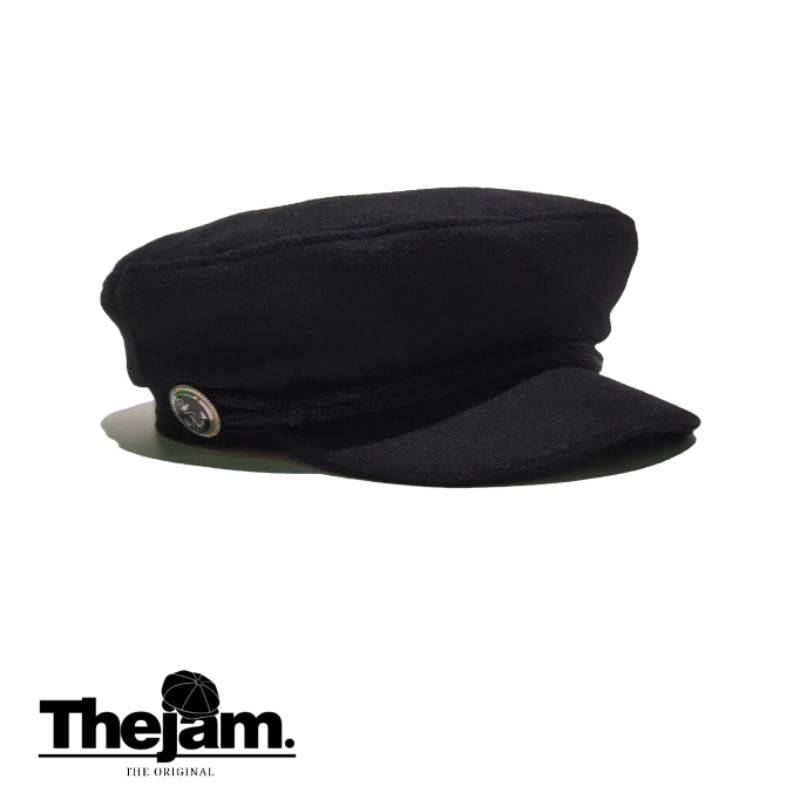 Jual TOPI FIDDLER CAP WOOL BLACK THE ORIGINAL / SAILOR HAT / TOPI ...