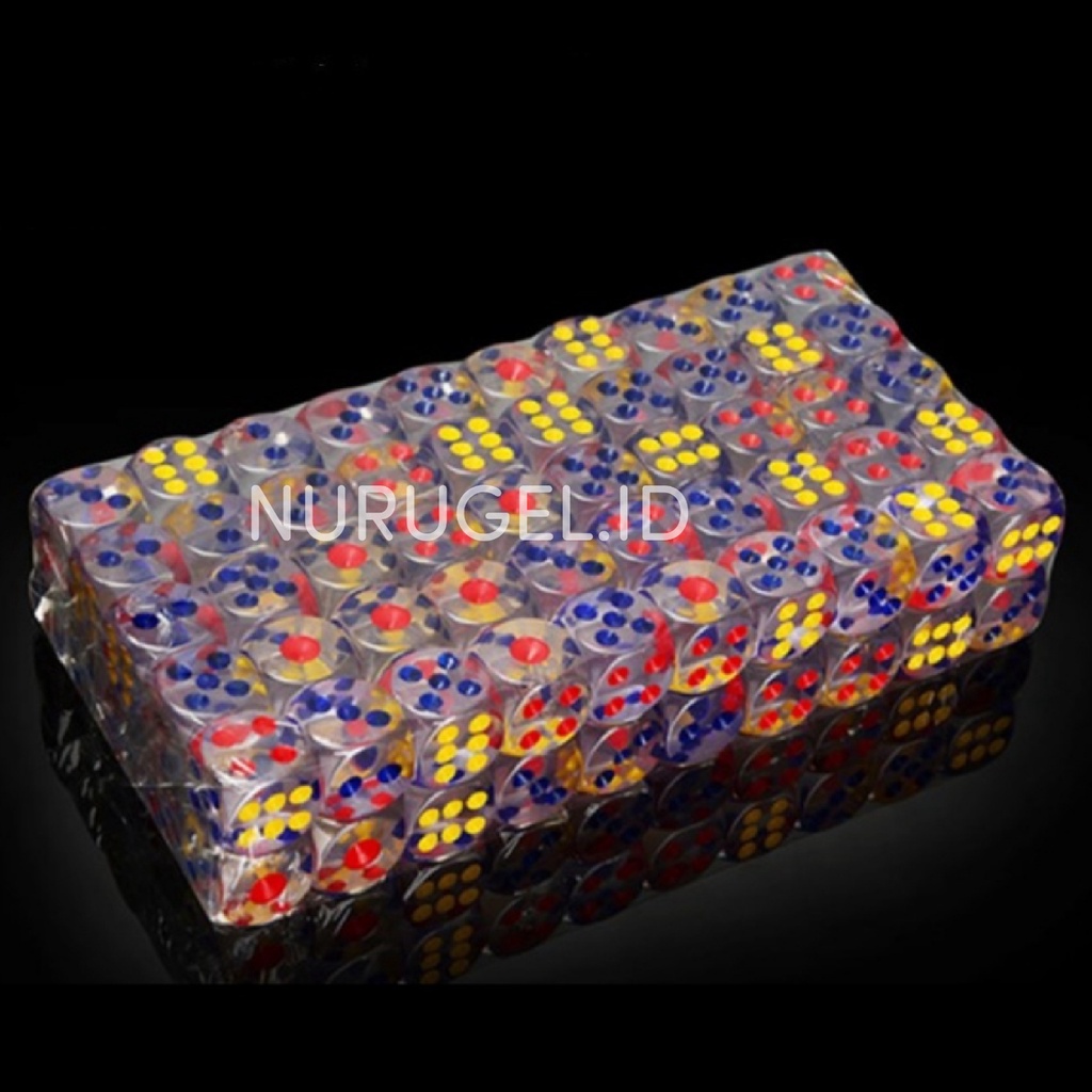 Jual Dadu Warna Colored Dice Die Acrylic 13mm x 13mm x 13mm | Shopee ...
