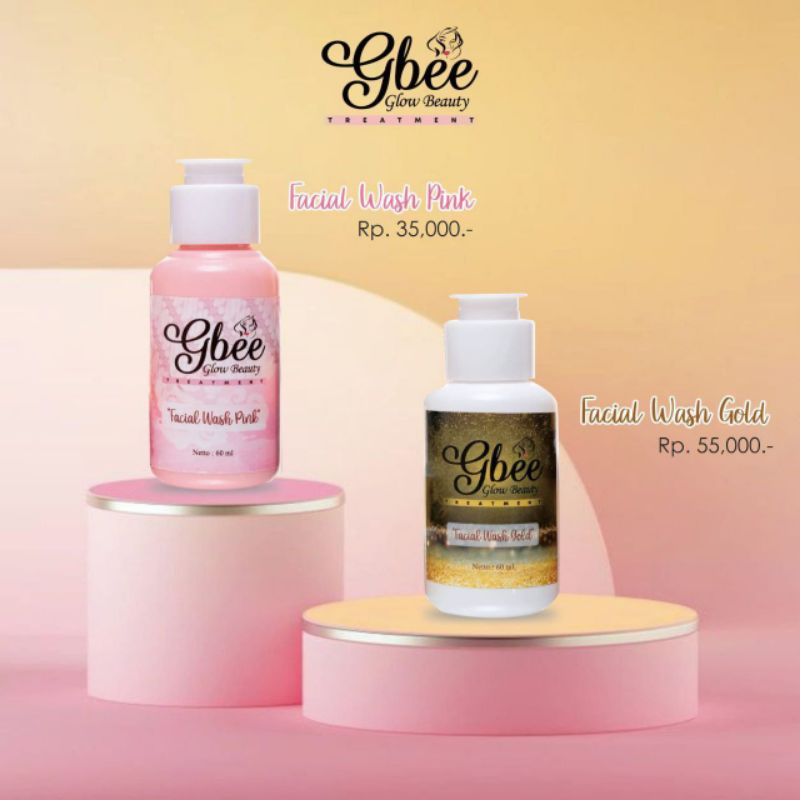 Jual Facial Wash Gbee Glow Beauty/ ECER/ Cuci Muka Gbee/ Pembersih Wajah | Shopee Indonesia