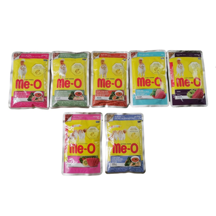 Jual Makanan Kucing MeO Pouch Adult 80gr MeO Pouch Kitten MeO sachet ...