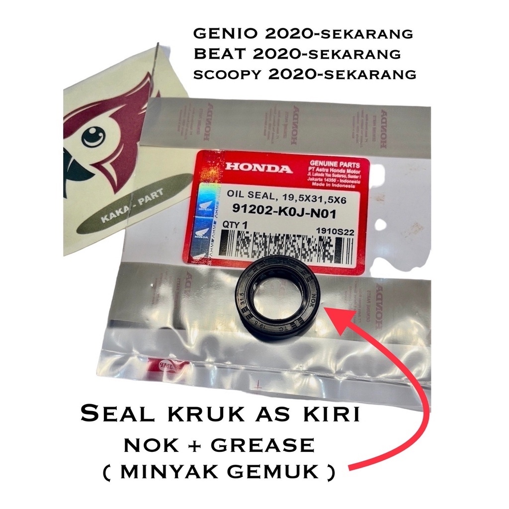 Jual sil kruk as seal kruk as kiri CVT genio beat led esp kode 91202 ...