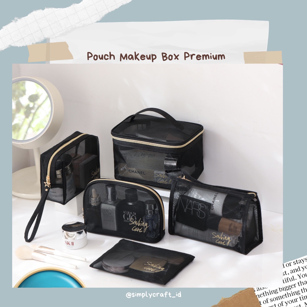 Jual Simply Craft ID - POUCH MAKEUP BOX / POUCH ORGANIZER TRAVEL ...