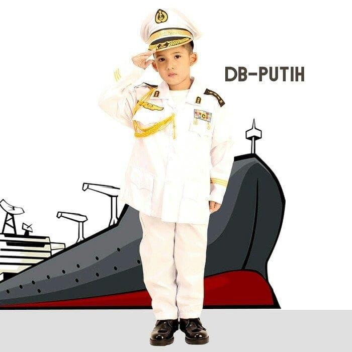 Jual Baju Profesi Anak Tentara TNI AL Setelan Seragam Kostum Karnaval Angkatan Laut | Shopee ...