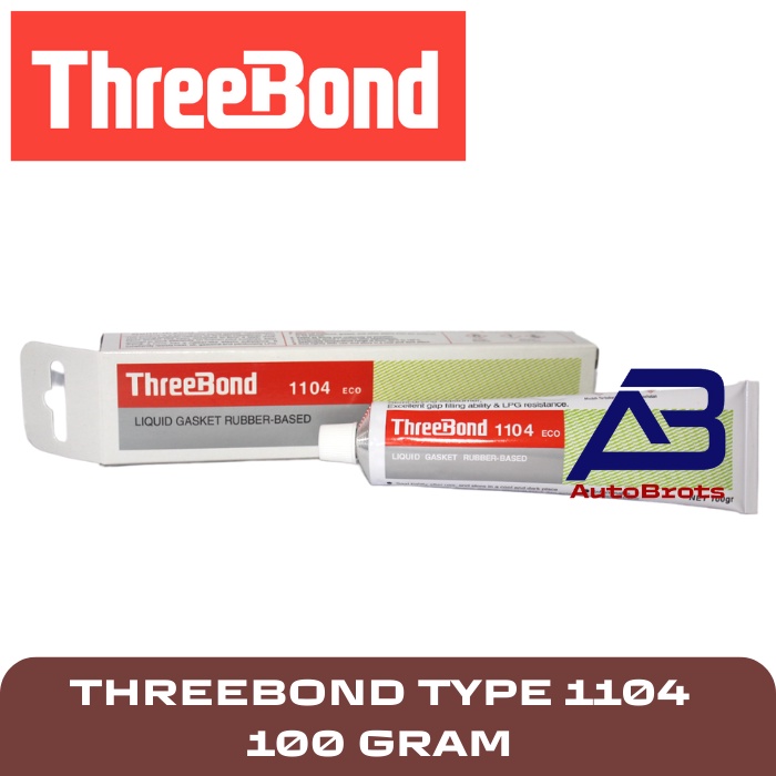 Jual THREEBOND 1104 100gr Lem Gasket Liquid Gasket Rubber Based 100 ...