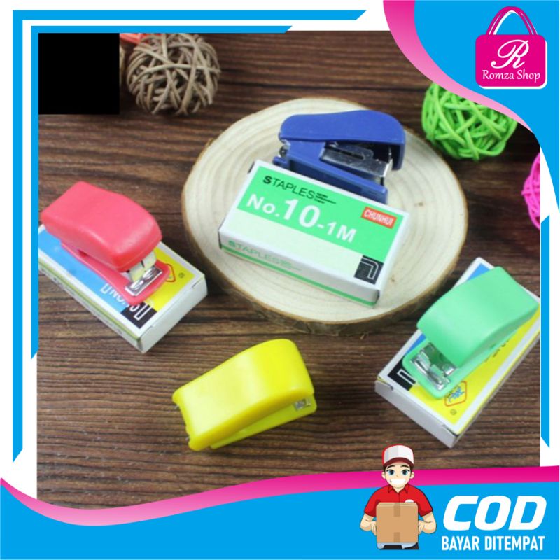 Jual Staples Stapler mini kecil lucu unik FREE isi | Shopee Indonesia