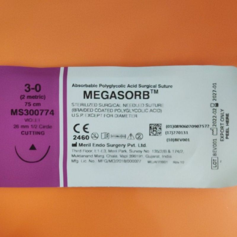 Jual Benang operasi Megasorb MS300774 3/0 Cutting | Shopee Indonesia