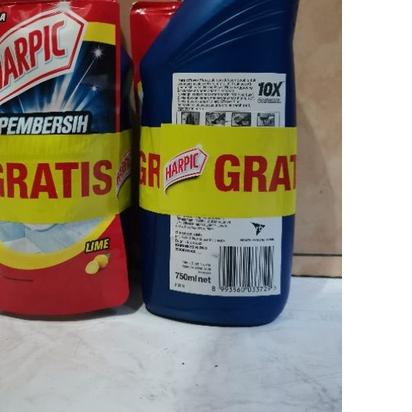 Jual Harpic Botol & Reffill Lime/Rose 750ml FREE Harpic Reffill Lime ...