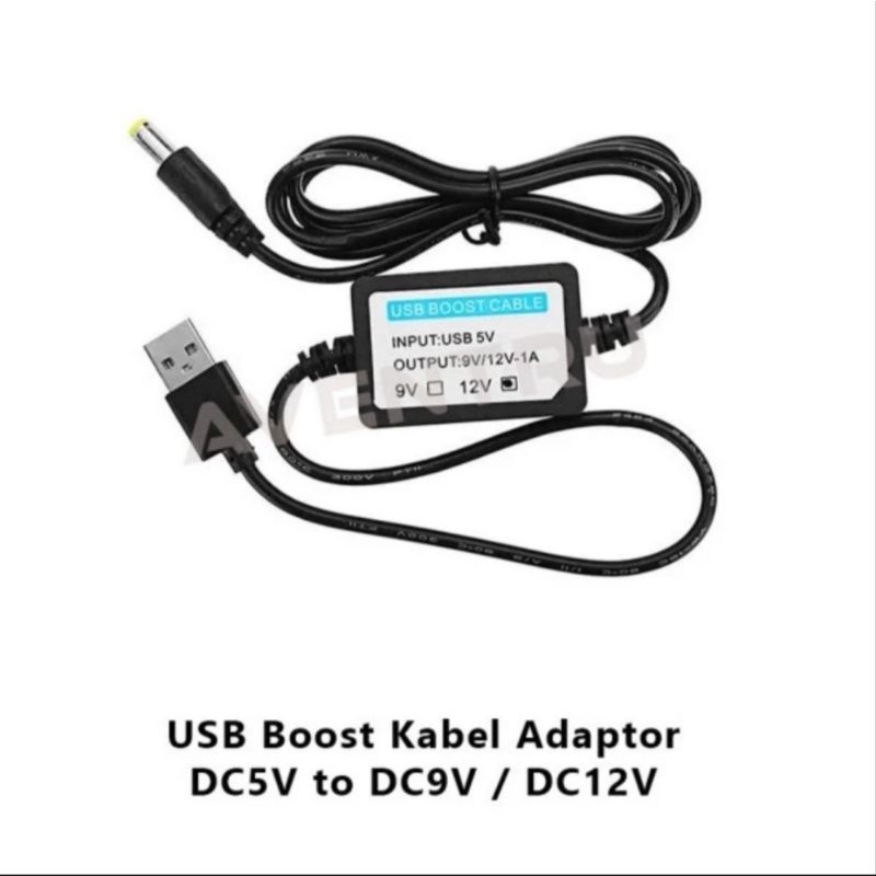 Jual Step up USB kabel DC 5V to 12V 1 A boost Converter JACK DC ...