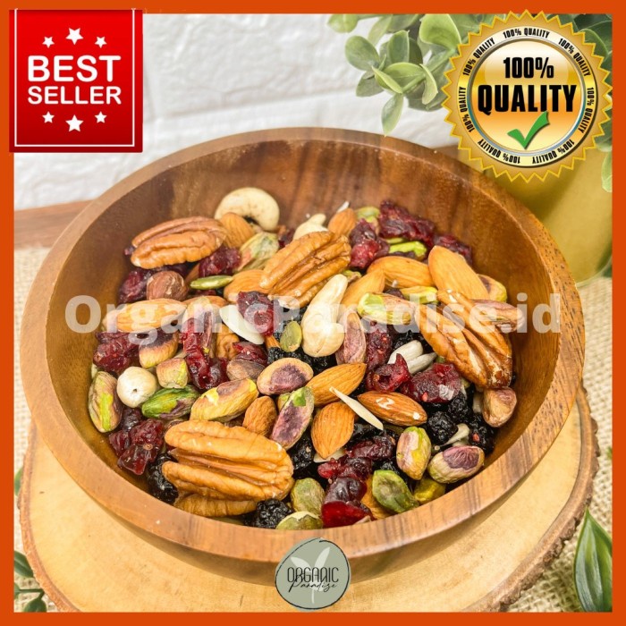 Jual Trail Mix / Mix Nuts / Kacang Campur 250 gram ORGANIC PLEASE ...