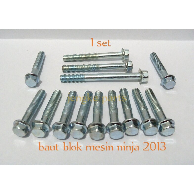 Jual baut baud set blok / bak mesin ninja rr 2013 sesuai poto | Shopee Indonesia
