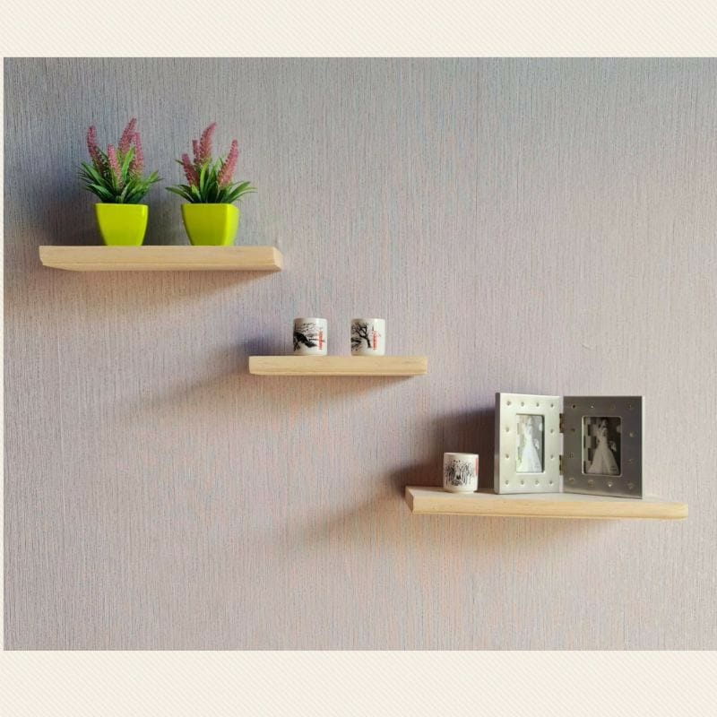 Jual RAK AMBALAN KAYU FLOATING SHELF / RAK PAPAN TEMPEL DINDING ...