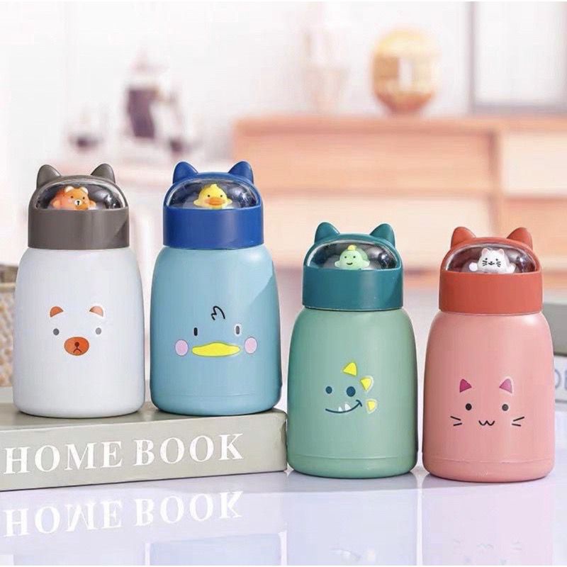 Jual AJS-BOTOL KACA ANAK KARAKTER ANIMASI BOTOL TERMOS AIR PANAS DINGIN ...