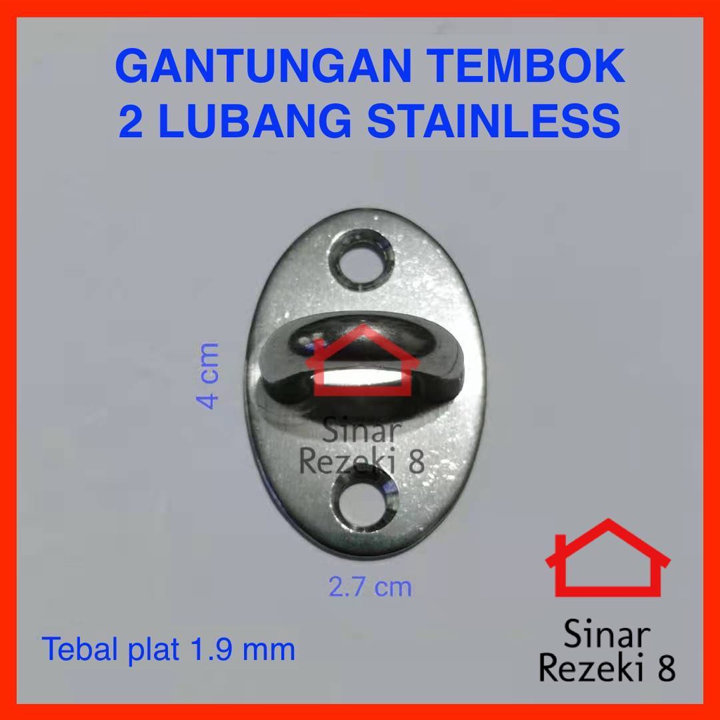Jual Gantungan Bracket Tembok 2 LUBANG / Hanger Hook Gantung Atap ...