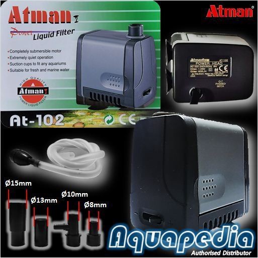 Jual Atman AT102 Pompa Celup Aquarium Submersible Water Pump | Shopee ...