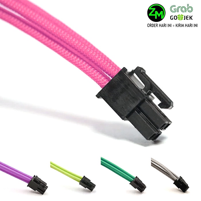 Jual Kabel Extension 4Pin EPS CPU Male Female - Custom Sleeve PSU ...