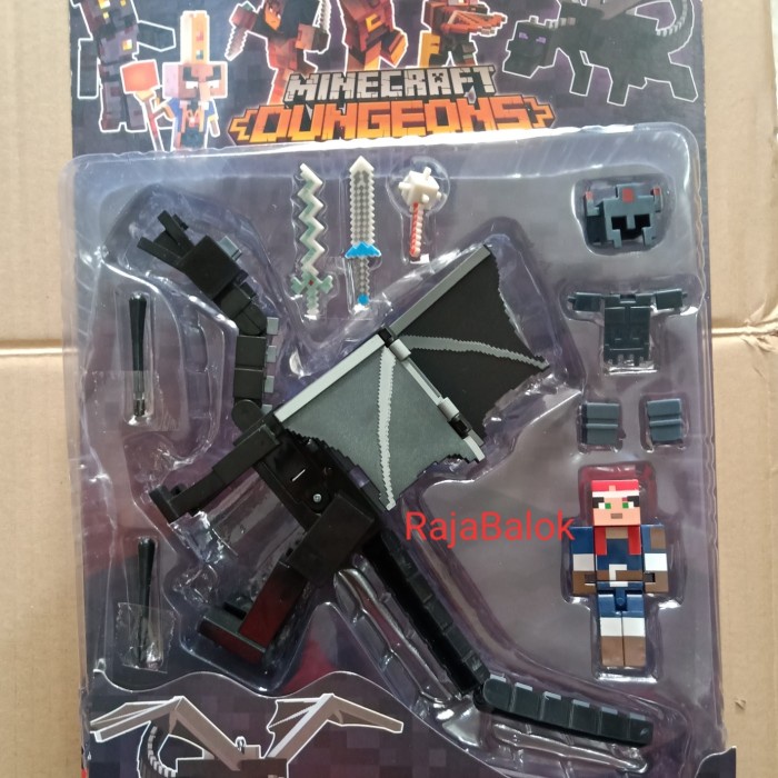 Jual Lucu Mainan Mine Craft Figure Minecraft Dragon Dungeons Limited ...