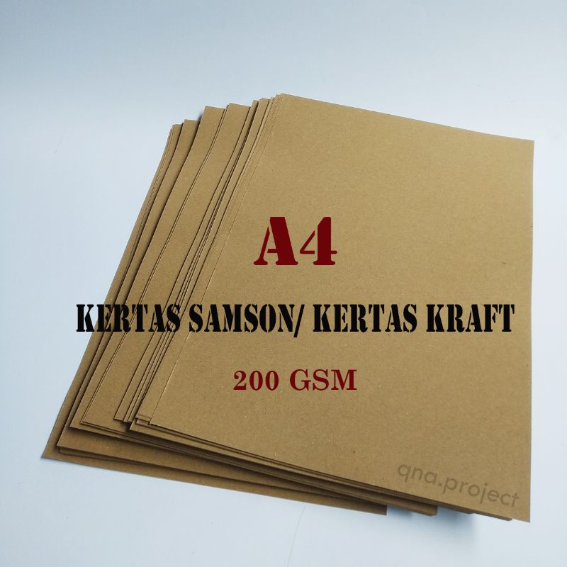 Jual KERTAS KRAFT 200 gsm | KERTAS SAMSON 200 gsm | KERTAS COKLAT ...