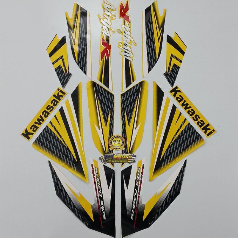 Jual striping kawasaki ninja r standar 2013 kuning | Shopee Indonesia