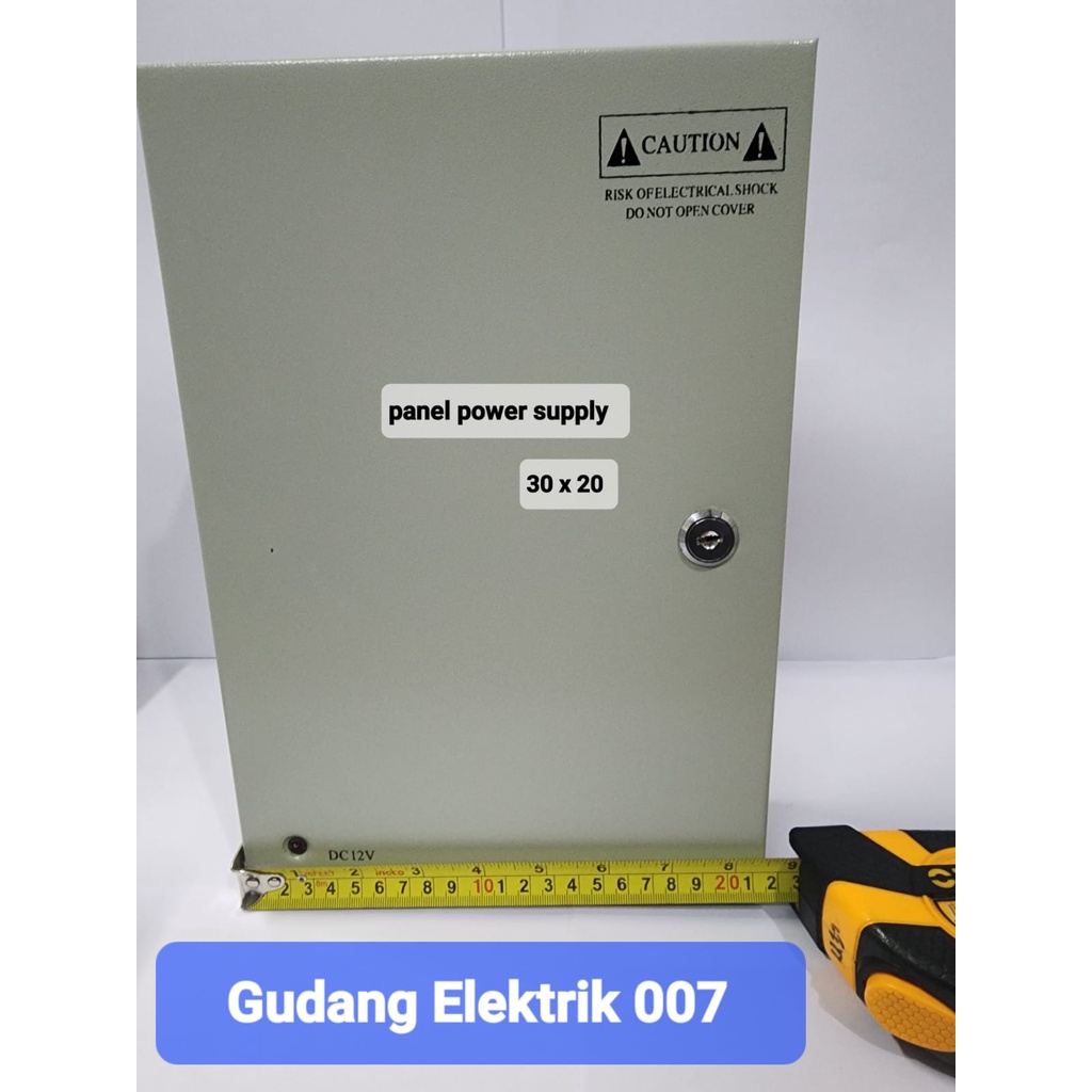 Jual PSU ( Power Supply Unit ) CCTV 12v 30A with Panel box + Fuse ...