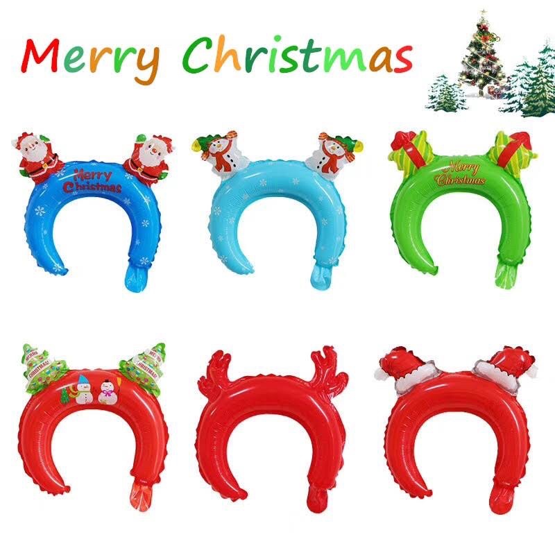 Jual Balon bando natal merry Christmas snowman rusa pohon natal santa ...