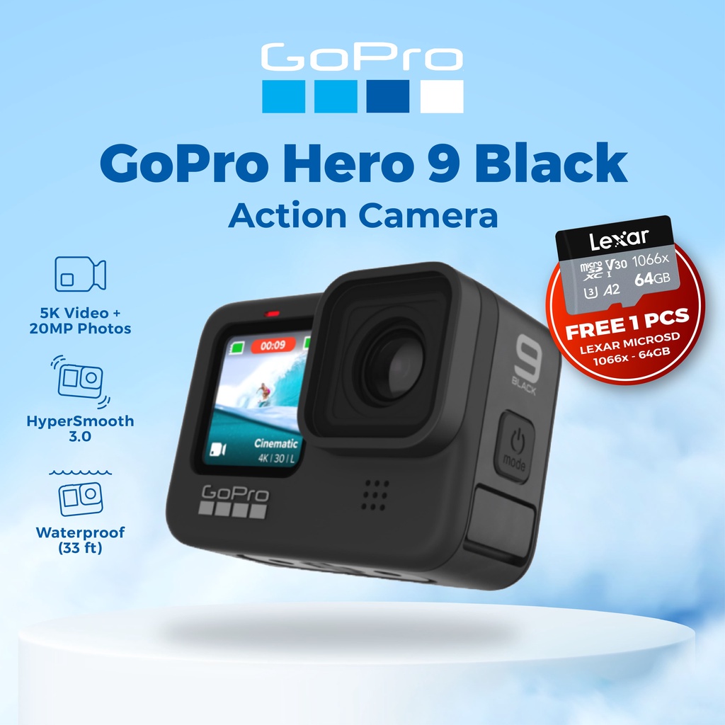 Jual Go Pro Hero 9 Black / GoPro Hero9 - GARANSI TAM | Shopee Indonesia