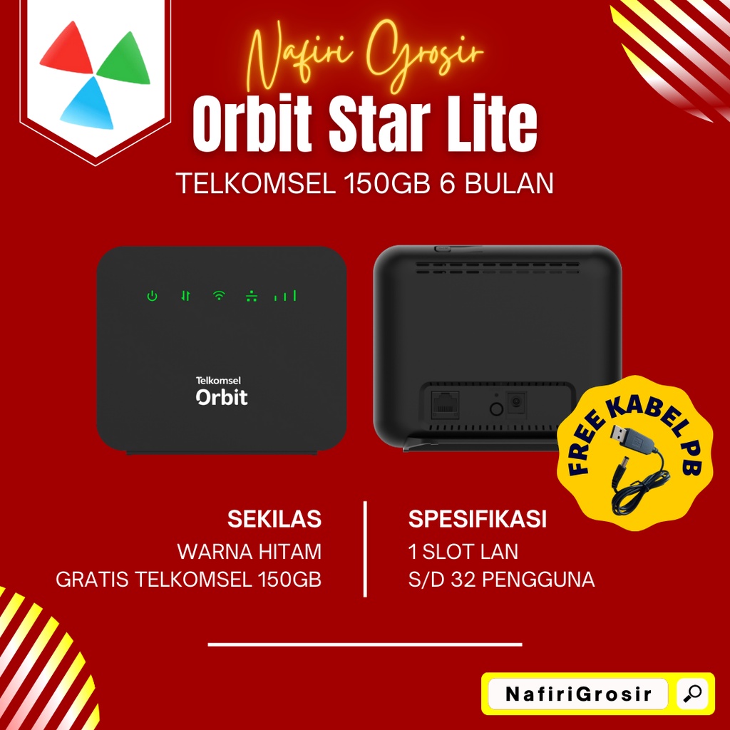 Jual MODEM ORBIT STAR LITE + KABEL POWER STEP UP USB PORTABLE FREE ...