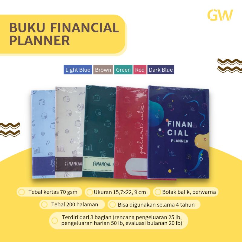 Jual Buku Financial Planner, pencatatan pengeluaran,catatan harian ...