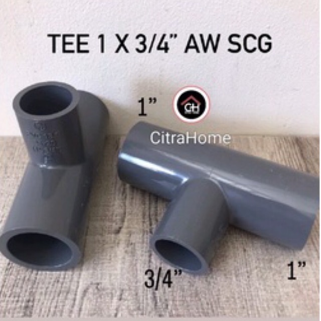 Jual Tee PVC 1 x 3/4” AW SCG | Shopee Indonesia