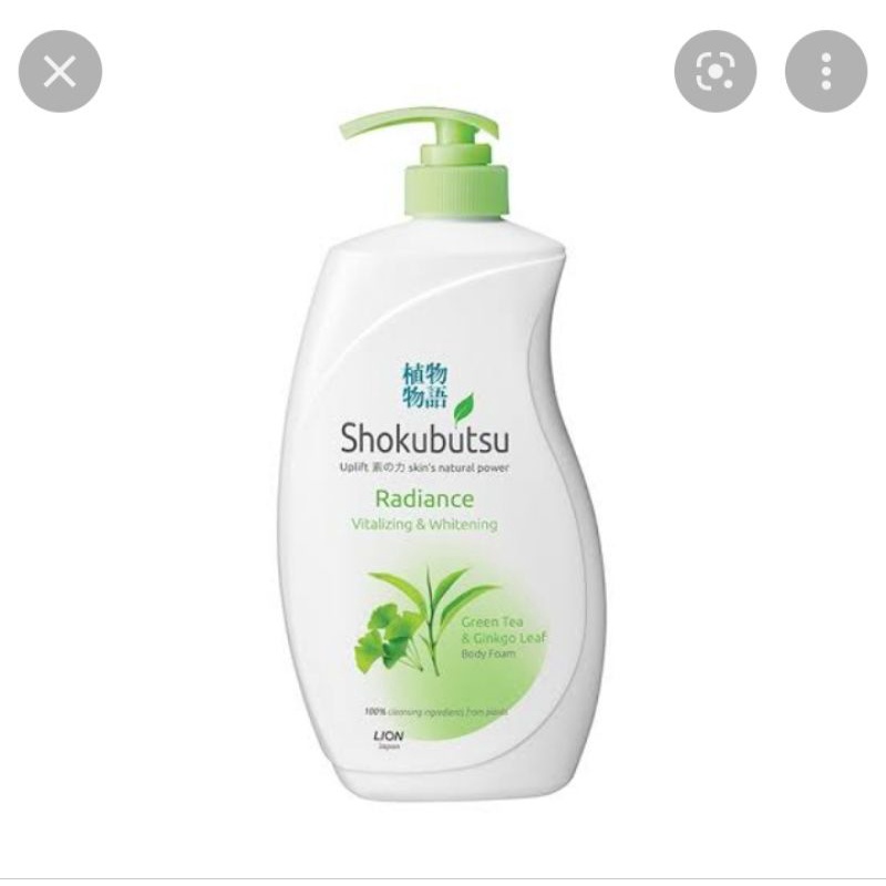 Jual Shokubutsu Radiance vitalizing & whitening Green tea Body foam ...