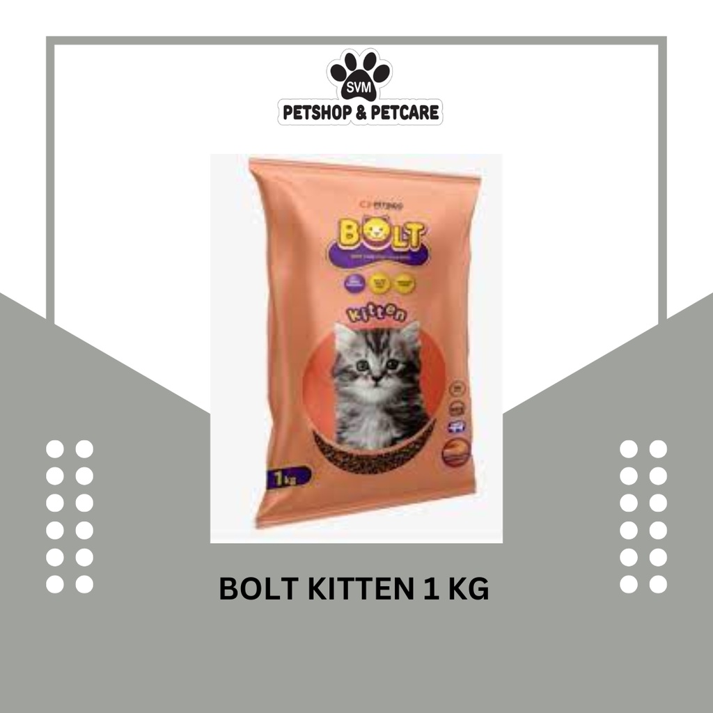 Jual BOLT KITTEN MAKANAN ANAK KUCING KERING CAT FOOD DRY 1 KG | Shopee ...