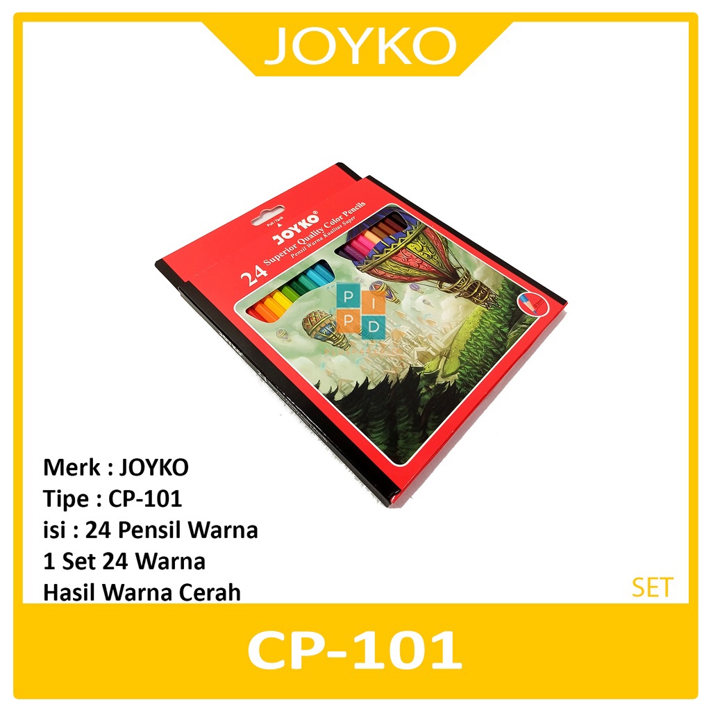 Jual JOYKO - Pencil Color CP-101 24 Warna - Set | Shopee Indonesia