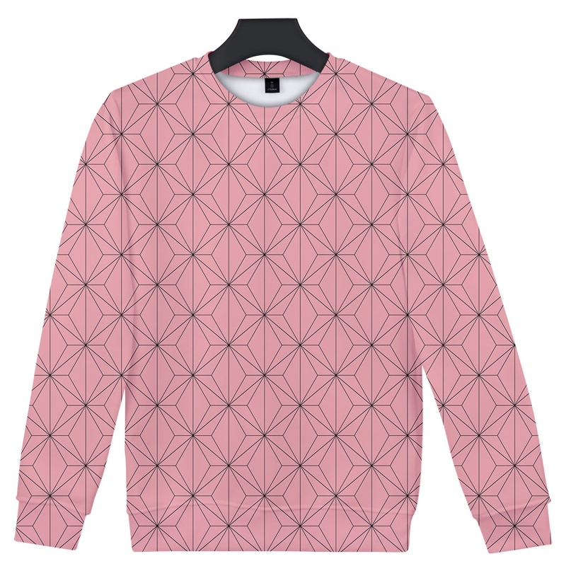 Jual Sweater cewek Crewneck Nezuko Pink Fullprint Anime Manga Demon ...