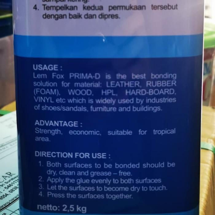 Jual Lem fox kuning Prima D 2500gram | Shopee Indonesia