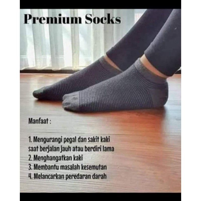 Jual PREMIUM SOCKS MCI ecer /sepasang (mengatasi pegal-pegal di kaki ...