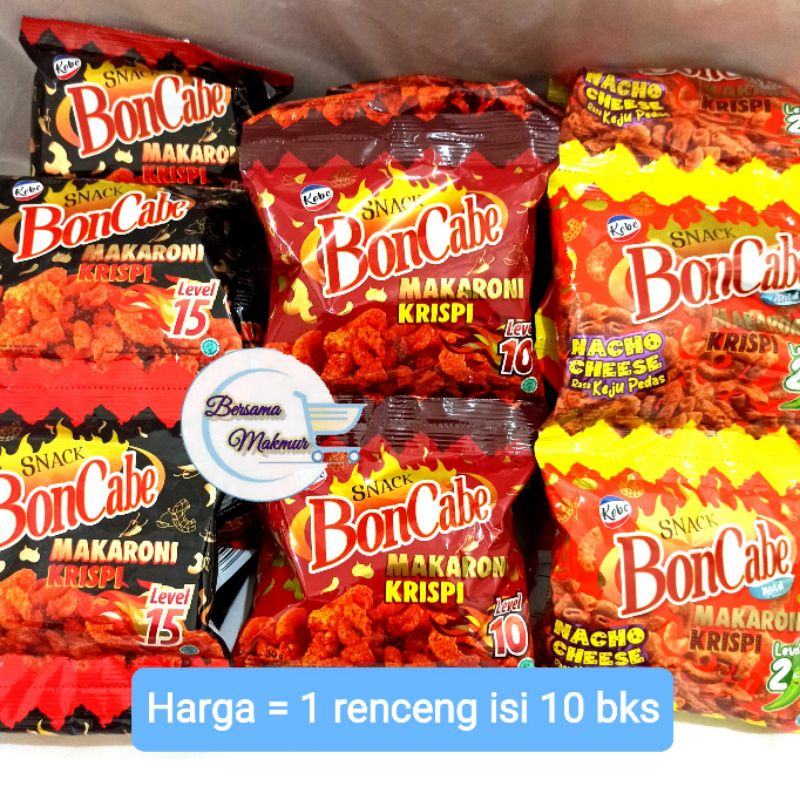 Jual Snack BonCabe makaroni krispi bon cabe 1 renceng | Shopee Indonesia