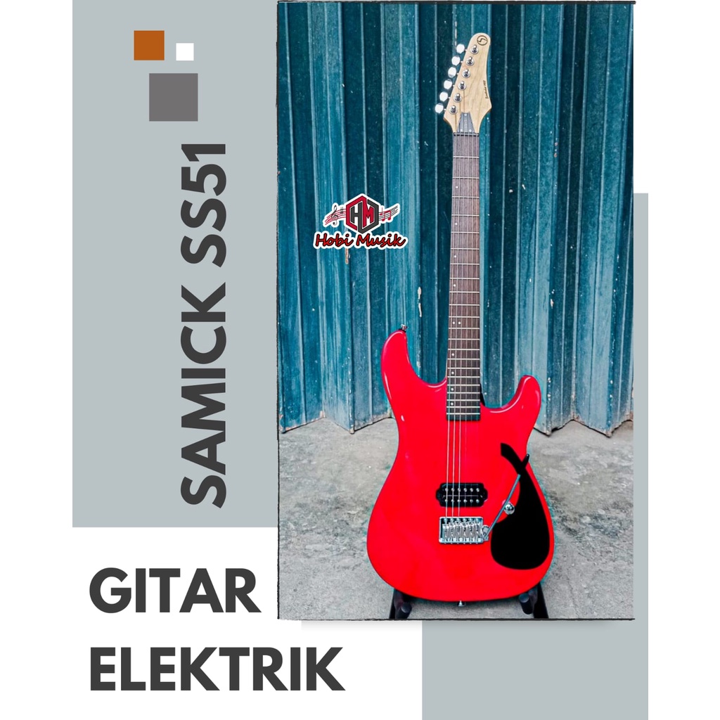 Jual Komplit Ampli Strap Pick Gitar Elektrik Samick SS51 | Shopee Indonesia