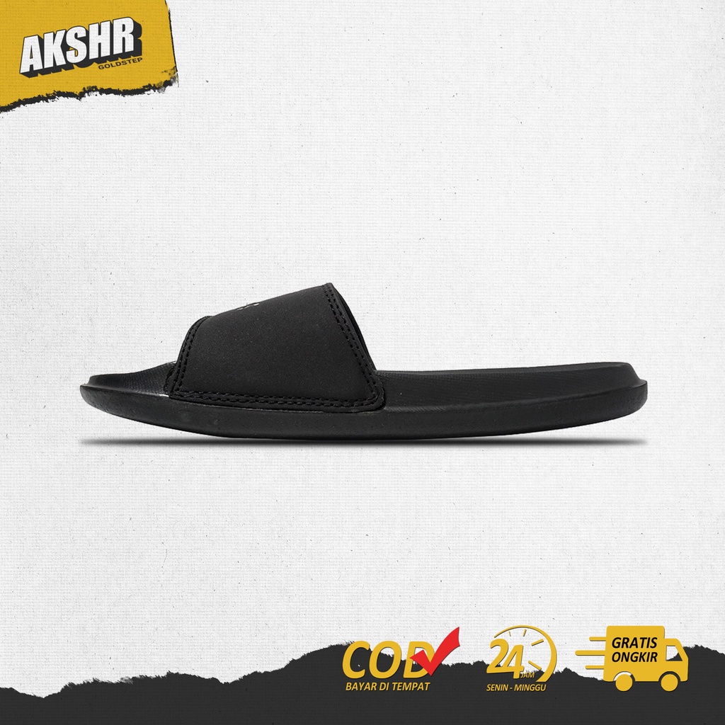 Jual NOBRANDS-Sandal Slide Nobrands Footwear Warna Full Black Unisex ...