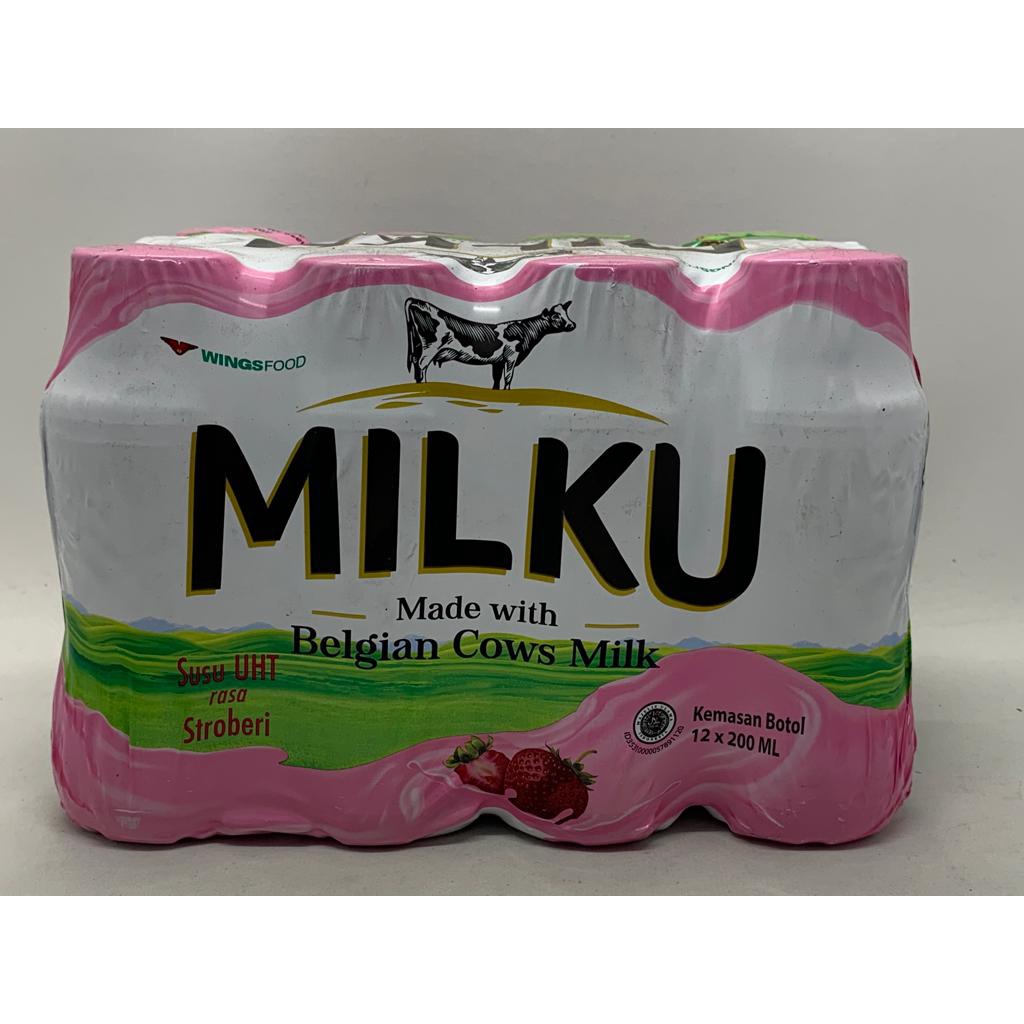 Jual MINUMAN SUSU KEMASAN BOTOL MILKU 200 ML DUS (ISI 12 X 200 ML ...