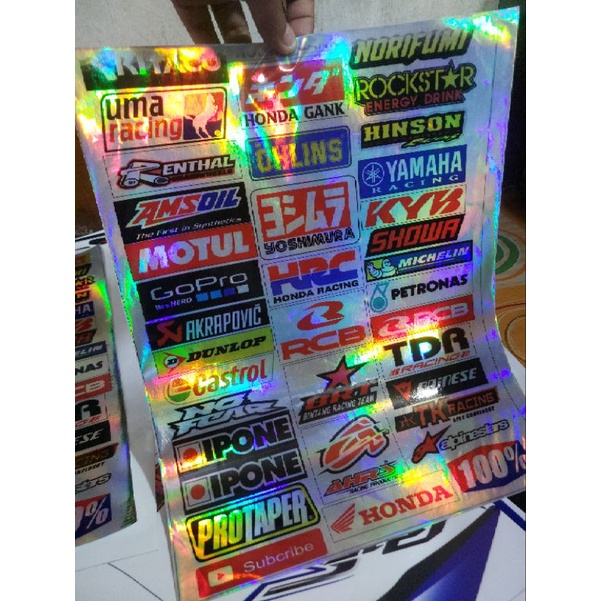 Jual Stiker Sponsor Pack Logo Racing Isi 20-25 pcs | Shopee Indonesia